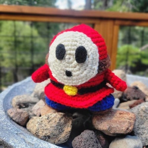 CROCHET PATTERN Shy Guy Super Mario Bros PDF File English, French - Etsy