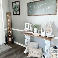 Farmhouse Welcome Home Wood Framed Sign Welcome Sign Front Porch Sign ...