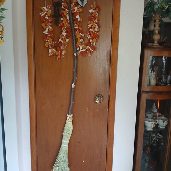 Rustic Jumping Broom Full Size Wedding Broom Ceremonial Jumping Broom ...