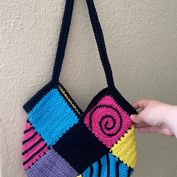 Sally's Patchwork Bag - Crochet Bag Pattern - NBC Inspired - Jack and ...