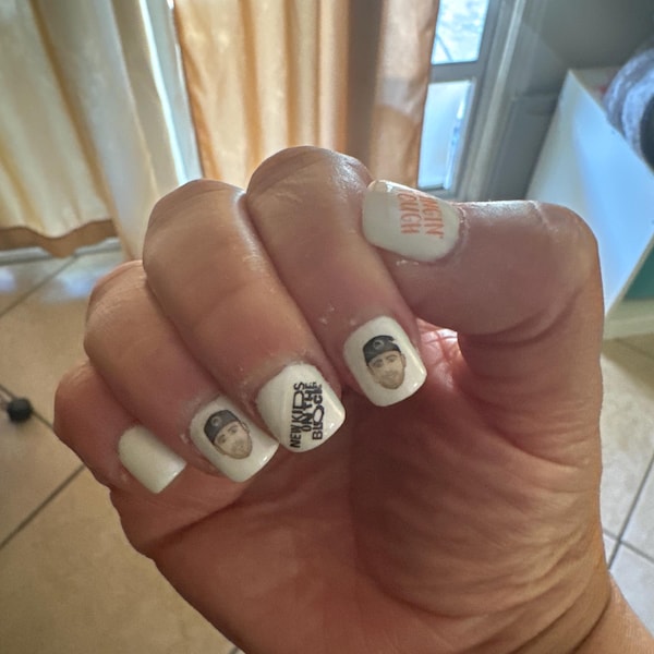 NKOTB New Kids on the Block Nail Decals Stickers Waterslide Boyband ...