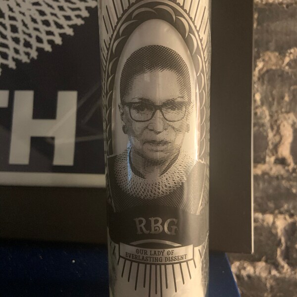 RBG Dissent Progressive Prayer Candles Notorious RBG Resist Impeach 1 ...