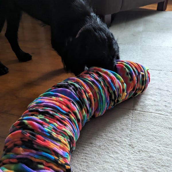 Large Snuffle Snake Interactive Fun Dog Puzzle Long Lasting Treat ...