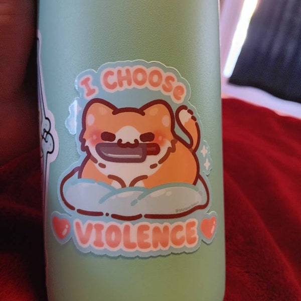 Please Handle With Love FRAGILE Sticker Cat Meme Stickers Kawaii/funny ...