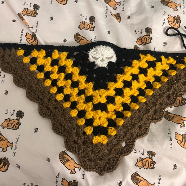 Death's-head Hawkmoth Crochet Pattern | Skull Moth Bandana - Etsy