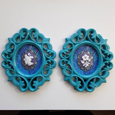 Small Oval Picture Frames, PLASTIC, Multiple Colors, Colorful Frames ...