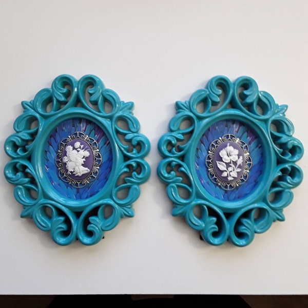 Small Oval Picture Frames, PLASTIC, Multiple Colors, Colorful Frames ...