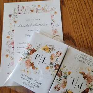 Custom Baby Shower Seed Packet Favors, Baby Shower Favors, Baby in ...