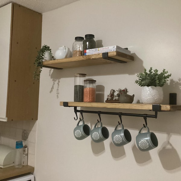 Mug Rail for Hanging Cups/utensils Available in 60/80cm to Fit Under ...
