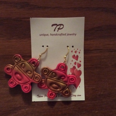 Jewelry TAINO PRECIOSA Cacique and Men Taino Symbols Polymer Clay ...