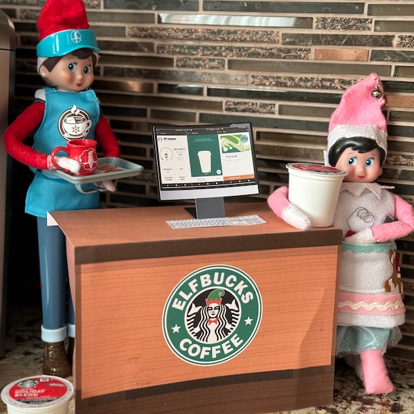 Mcelves Fast Food Display, Elf Props, Costume for Elf Dolls, Elf ...