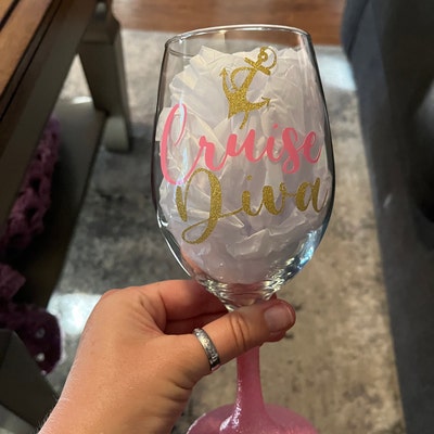 Blinged Birthday Queen Wine Glass Personalized Birthday Glass - Etsy