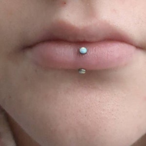 Vertical Labret Bridge Piercing Eyebrow Rings Belly Button Bars Rook ...