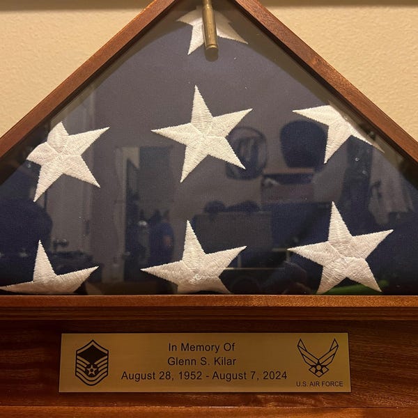 US Flag and Certificate Display Case, Marine Corps Shadow Box, Navy ...