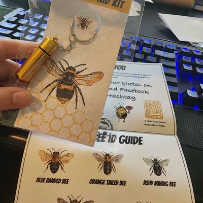 Bee Revival Kit With Plantable Paper rose Gold - Etsy