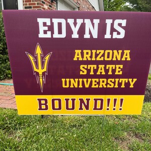 College Bound Sign Class of 2024 High School Graduation Sign Senior ...