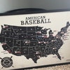 Baseball Stadium Map, SF Giants Poster or Framed Pin Map, Ballparks ...