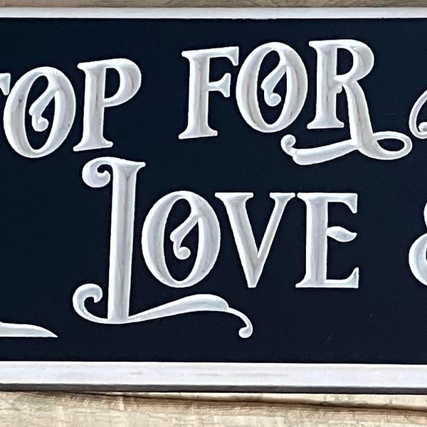 CUSTOM 2 Line CNC Carved Routed Sign Two Lines Simple Layout. - Etsy