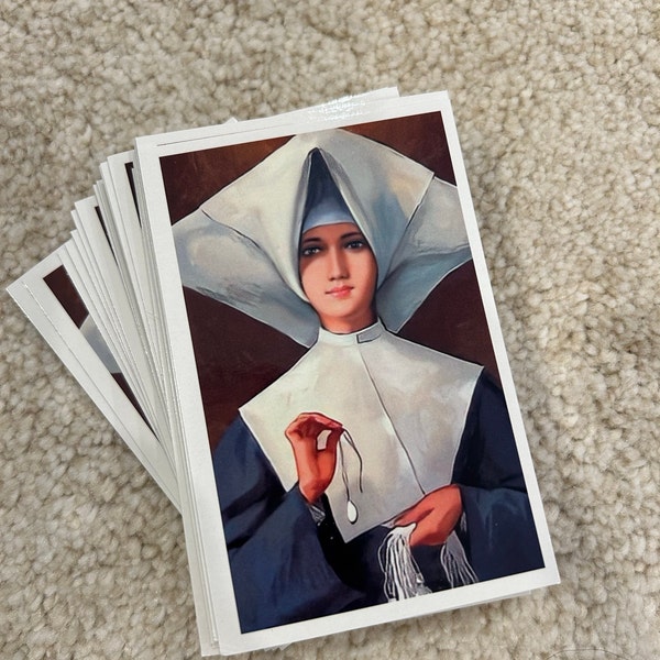 BULK PACK 50 CARDS - Saint Catherine Laboure Third Class Relic Holy ...