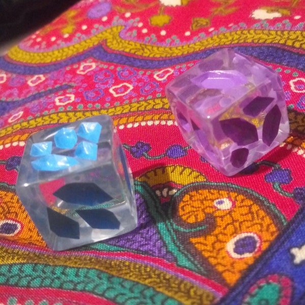 Crystal Dice / Set of 2 / D6 Gem, Pagan, Wiccan - Etsy