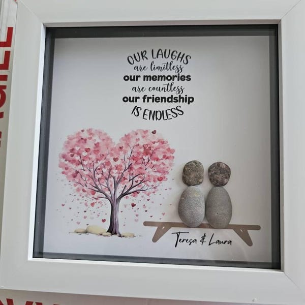 Personalised Birthday Pebble Art Gift - Handmade Milestone Birthday ...