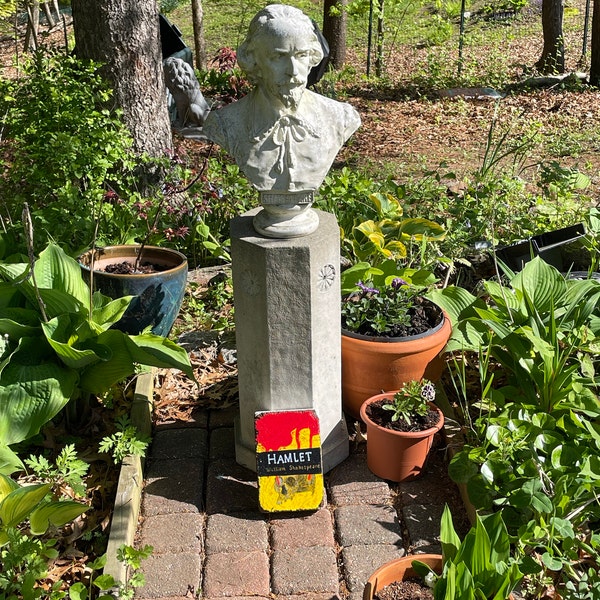 1 Garden Brick Book Cover Painted to Look Like Your Favorite Books for ...