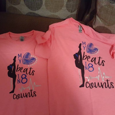My Heart Beats in 8 Counts SVG, DXF, Eps, PNG, Cheer Svg, Gymnastics ...