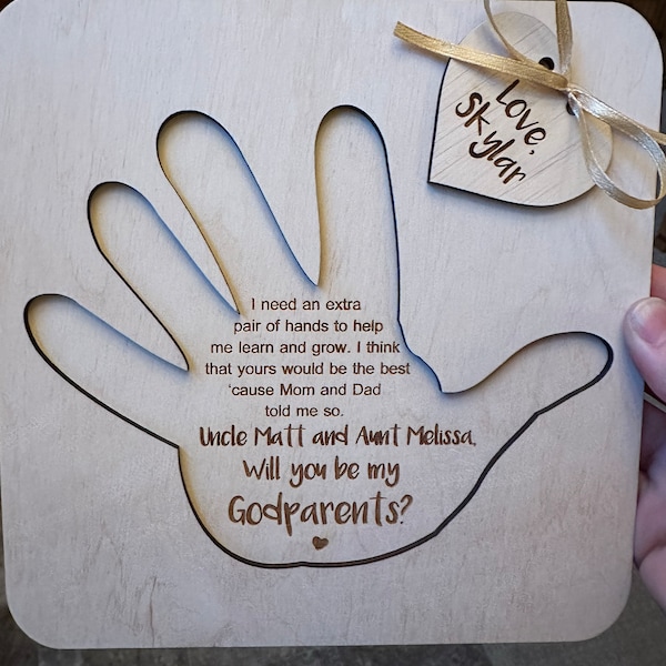 Godparents Godmother Godfather Invitation, Godparents Proposal, Will ...