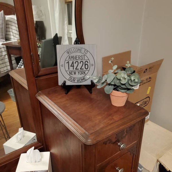 Zip Code Sign | Personalized Location Sign | Zip Code, City and State ...