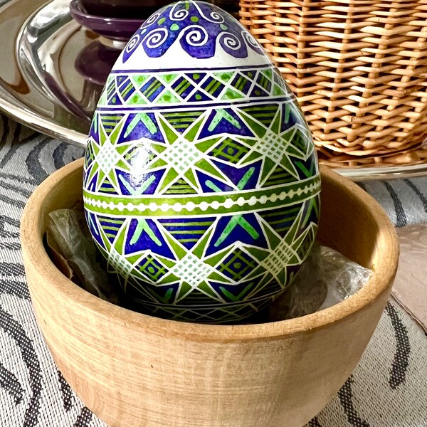 Starburst Real Quail Egg Ukrainian Decorated Pysanky White Yellow Red ...