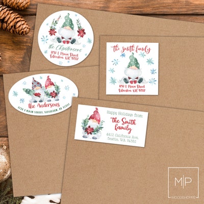 Christmas Gnomes Watercolor Clipart Nordic (Instant Download) - Etsy