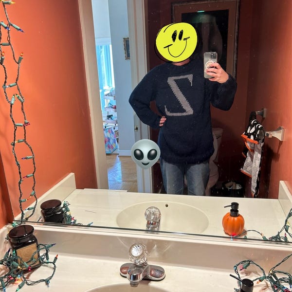 Monogram Weasley Jumper Letter Magic Gift Handmade Custom Wool Sweater ...