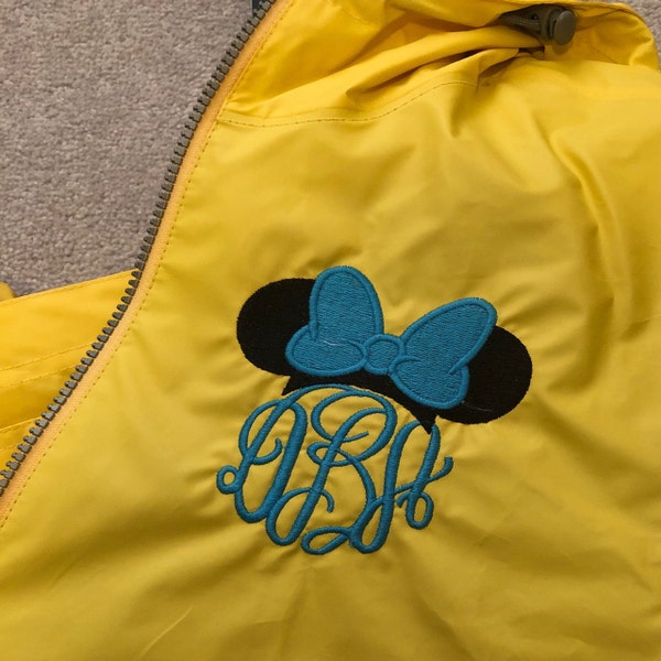 Disney Monogram Rain Jacket for Women, Minnie Mouse Mickey Mouse ...