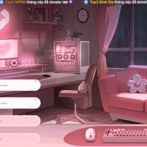 Pink Room | Animated Stream Overlay Pack - Etsy