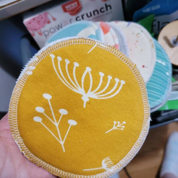 2 Muslin Face Cloths, Organic Facial Cloths 8x8in Double Gauze Wipes ...