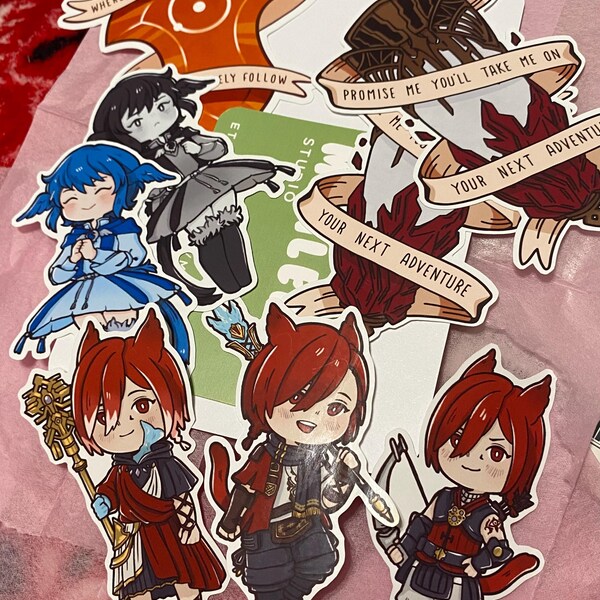 FFXIV Venat/hydaelyn Quote - Glossy Sticker - Etsy