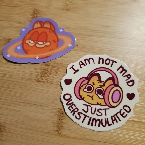 I Am Not Mad Just Over Stimulated Sticker - Etsy