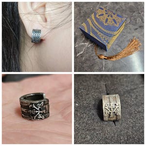 PREMIUM Clive Rosfield's Earring Hoop, Final Fantasy Xvi-inspired Black ...