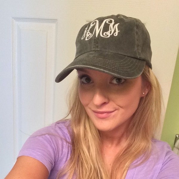 Monogrammed Hat- the PERFECT Preppy Accessory! so Many Color Choices ...