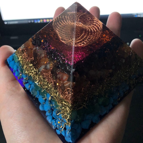 Good Day Sunshine Vortex Orgone Pyramid - 3.5 Inch Base - Etsy