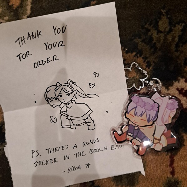 Lloyd and Sensei Garm Acrylic Charm - Etsy