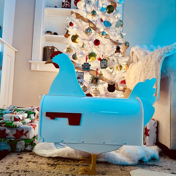 Chicken Mailbox | Farm Animal | Unique Mailbox | PP017 - Etsy