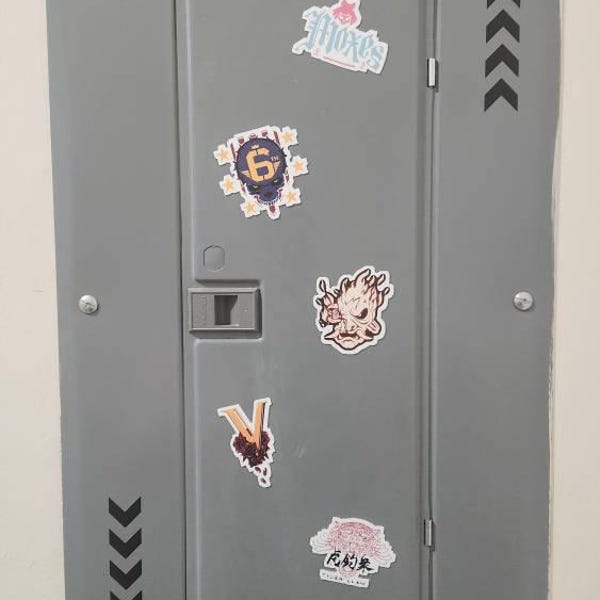 Vinyl Decal Chevrons Cyberpunk Futurism Techy Mechanical Machine Style ...