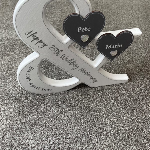 20 Years Together Sign, 20th Anniversary Gift for Parents Anniversary ...