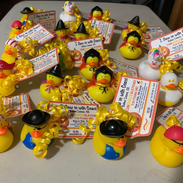 Halloween Duck Tags| Customized With YOUR Personal Info| RCL NCL ...