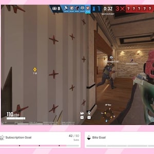 Cozy Flower Stream Goal Widget for Twitch Streamers Fully Customizable ...