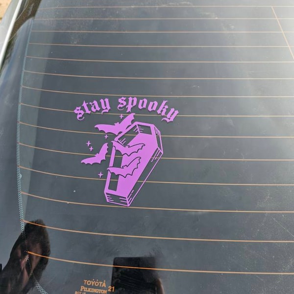 Stay Spooky Decal | Goth Car Decal | Goth Car Accessories | Goth Car ...