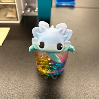 Baby Axolotl Fidget Flexi Toy Tadpole 3D Printed Gift Articulated ...