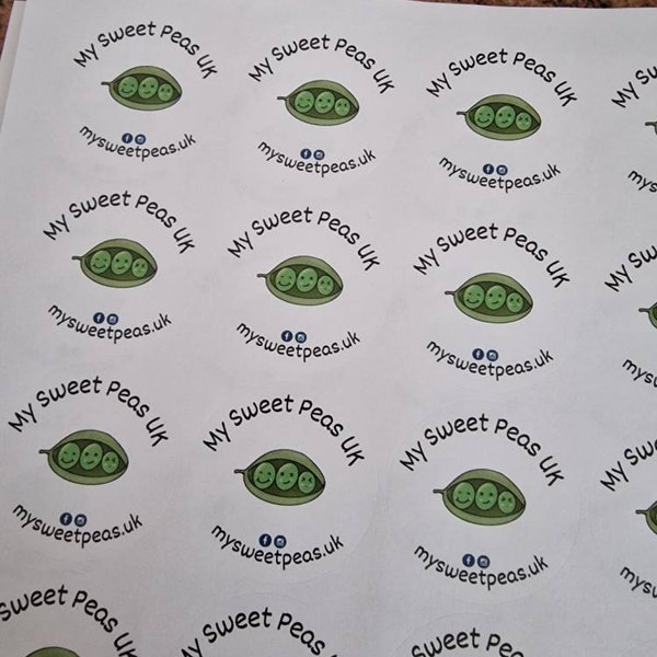 Circular 45mm Stickers, A4 Sheets, Matte Finish, Logo Stickers ...