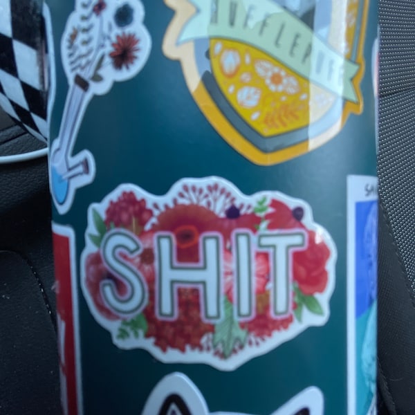 Shit Sticker | Stickers for Hydroflask | Laptop Stickers | Flower ...